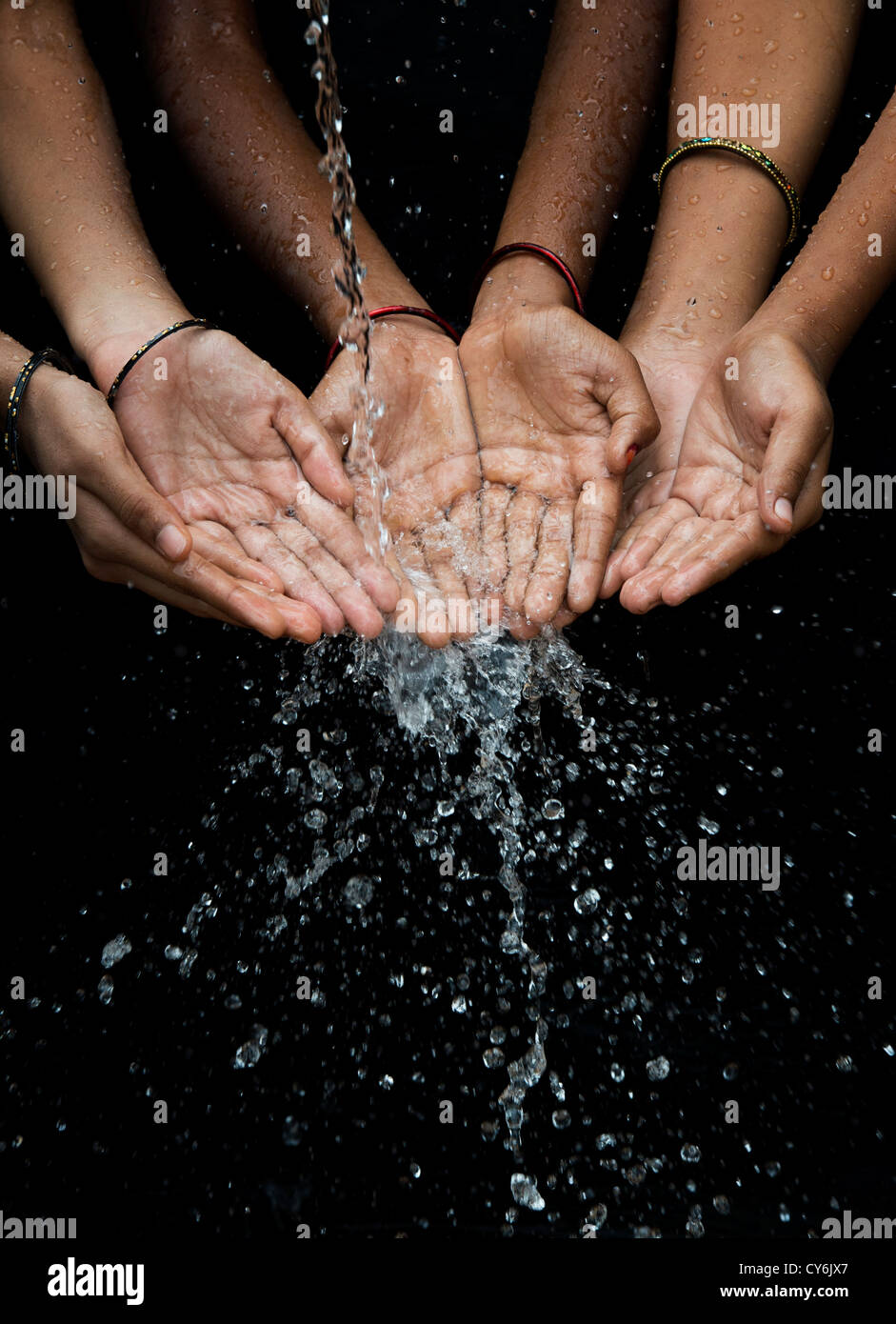 Indian childrens hands hi-res stock photography and images - Alamy