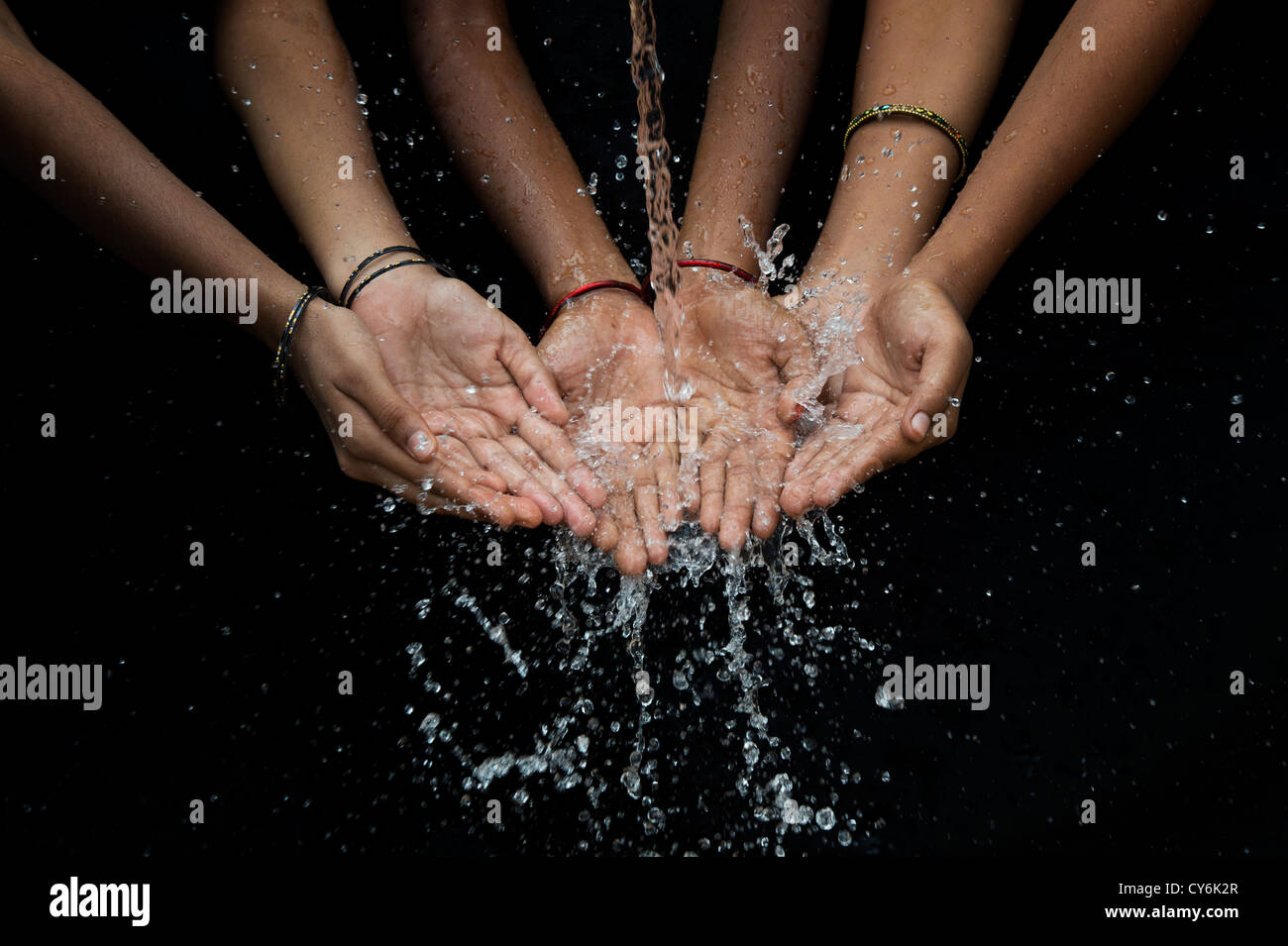 Indian childrens hands hi-res stock photography and images - Alamy