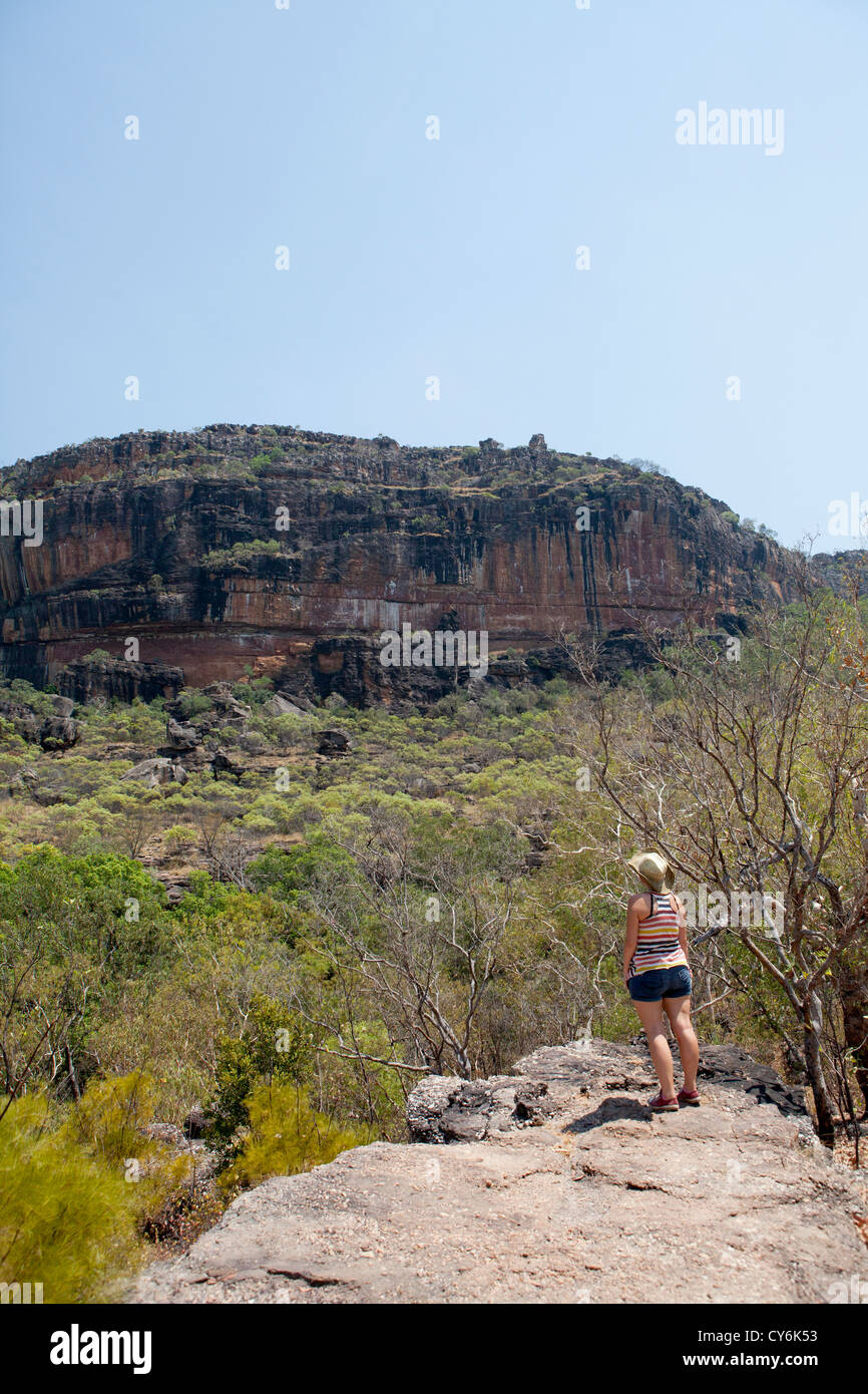 Nourlangie Aboriginal rock art site in Kakadu National Park, Northern Territory, Australia Stock ...