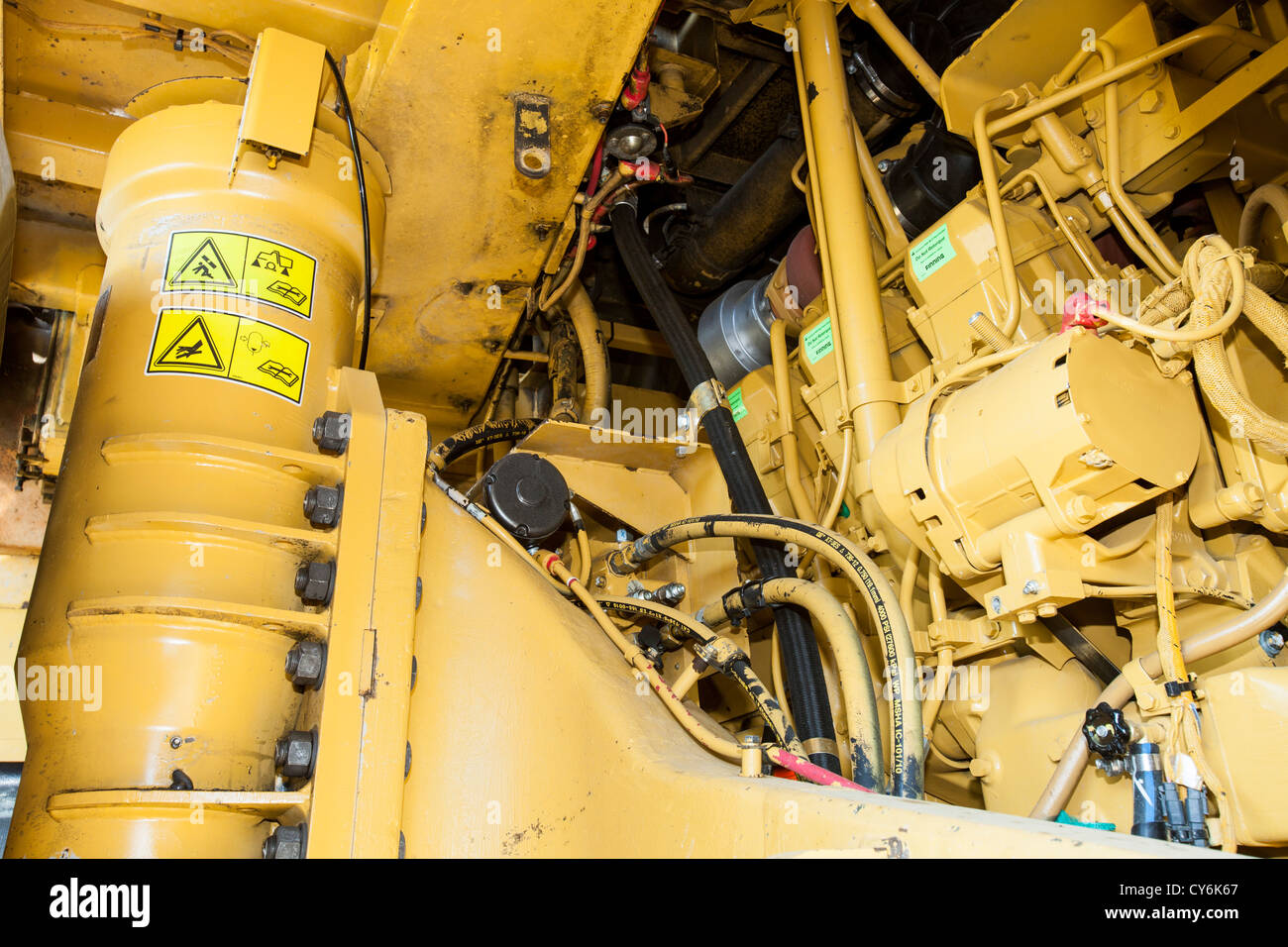 Massive dump trucks by the Syncrude upgrader plant. The tar sands are ...