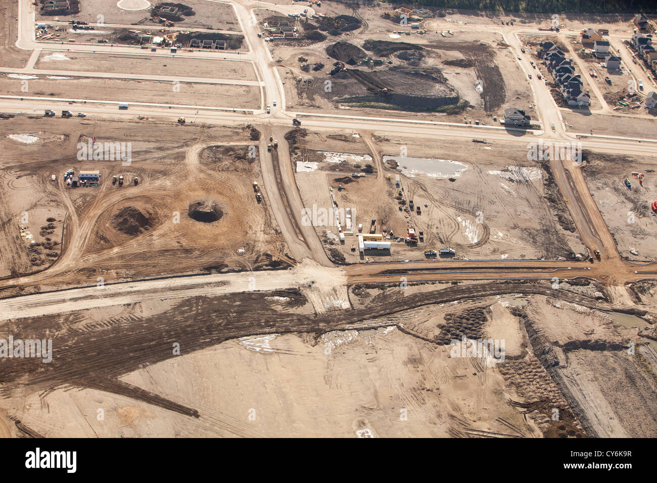 The Syncrude tar sands mine north of Fort McMurray, Alberta, Canada ...