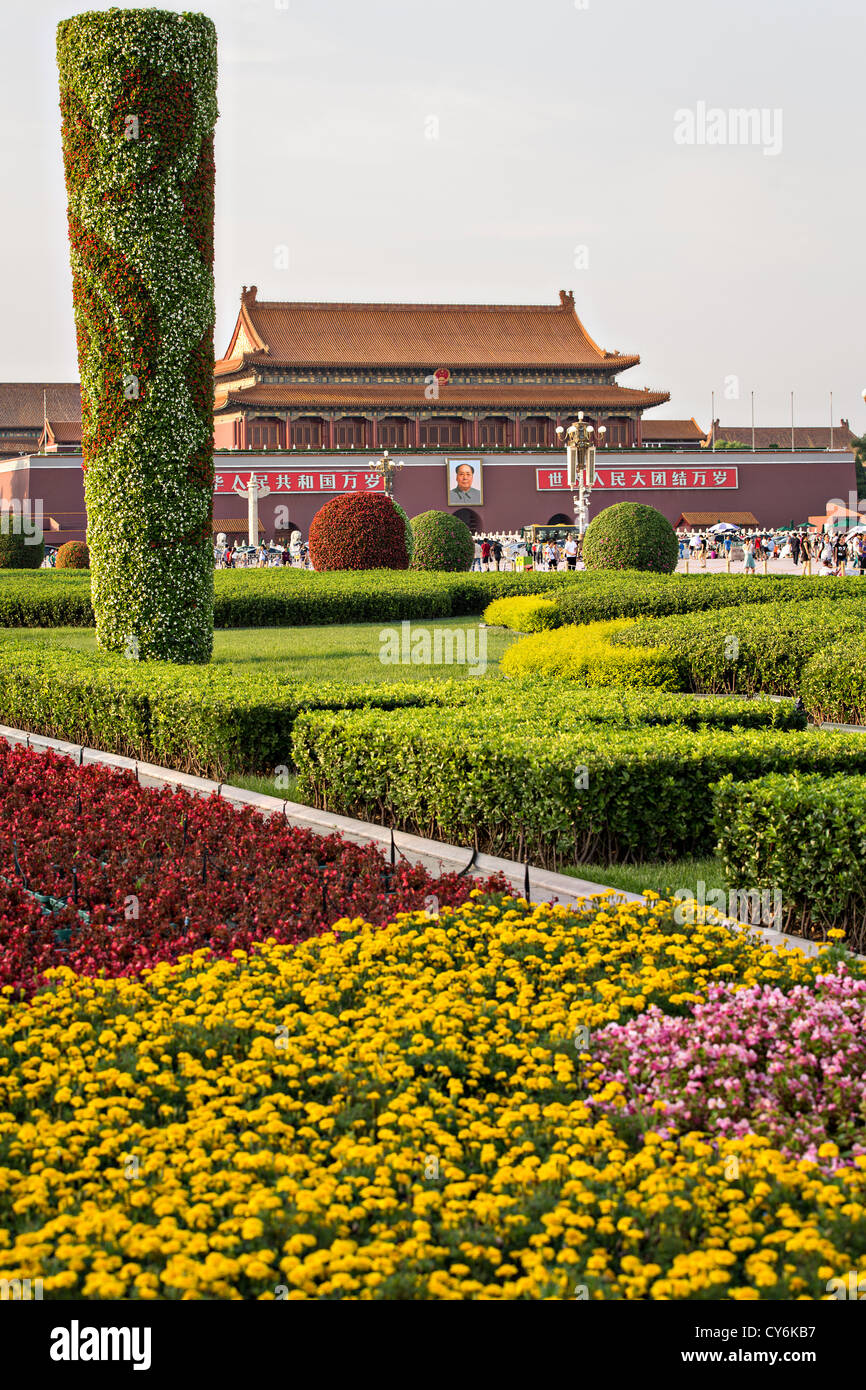 Tiananmen gate or the Gate of Heavenly Peace in Beijing, China Stock ...
