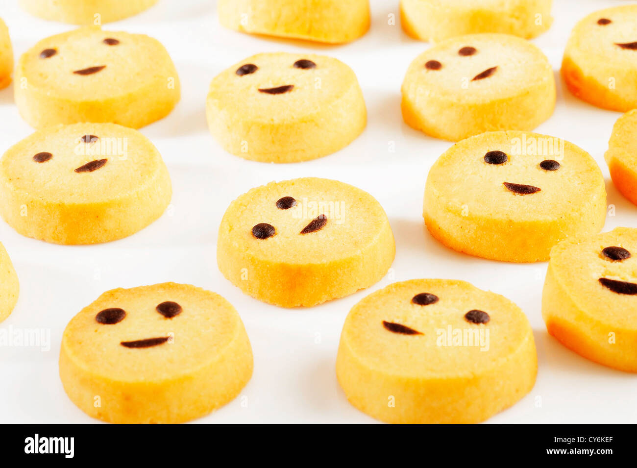 Happy face biscuits hi-res stock photography and images - Alamy