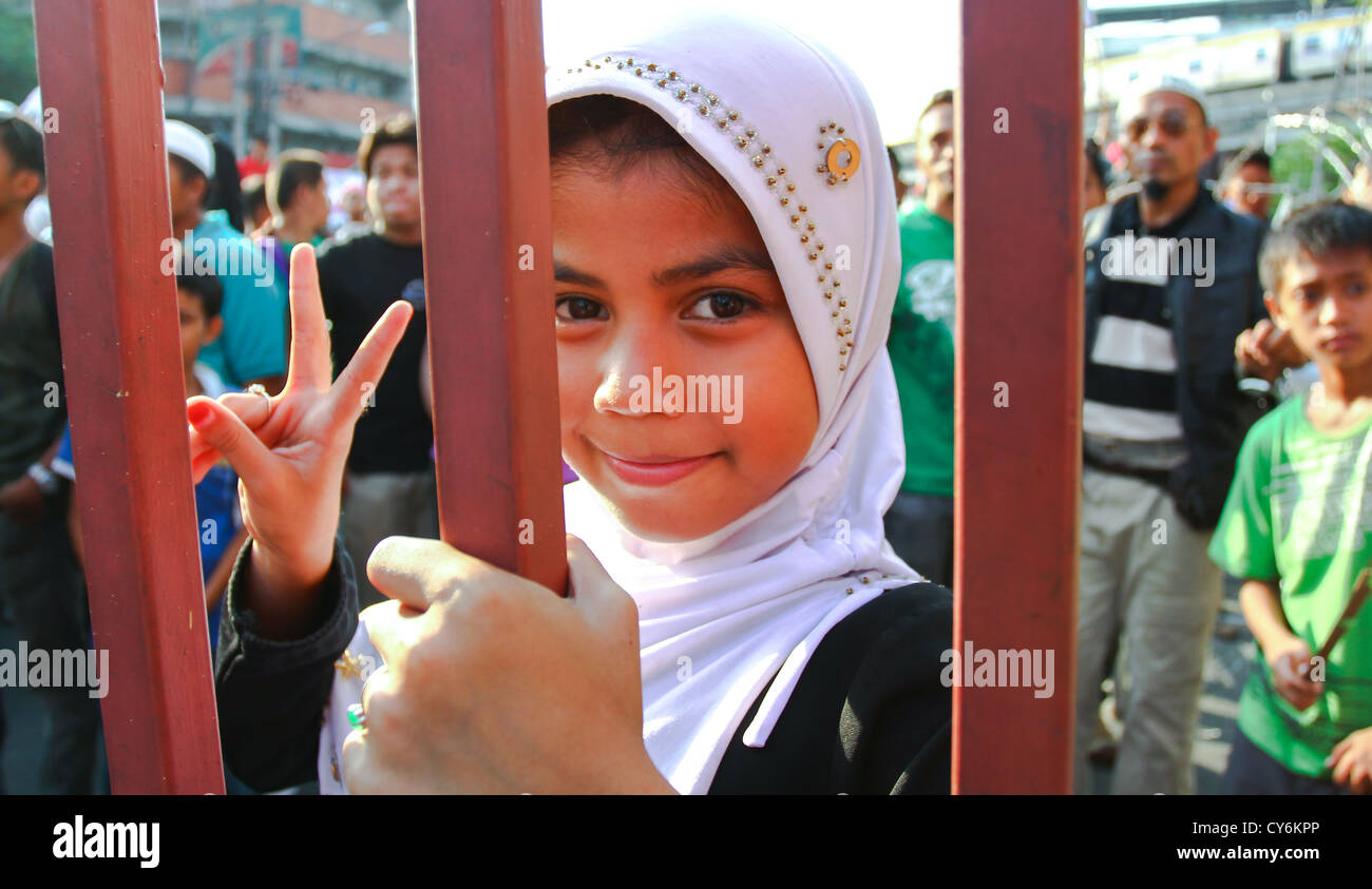 Filipino Muslim peace rally Stock Photo - Alamy