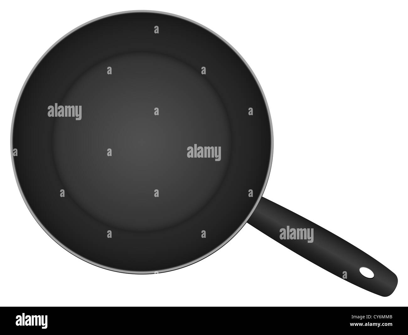 Frying pan isolated on a white background. Vector illustration Stock ...