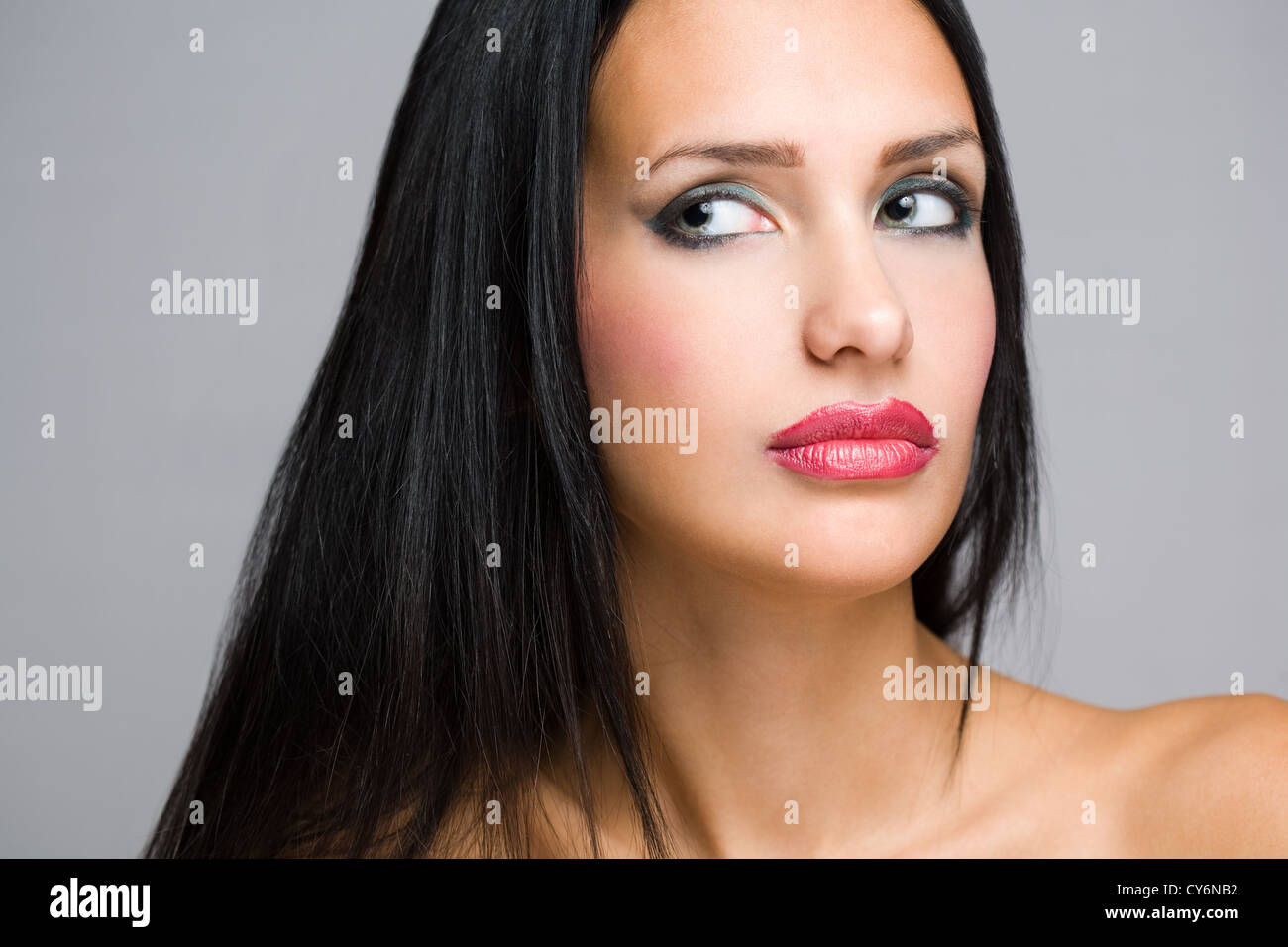 Strong makeup hi-res stock photography and images - Alamy