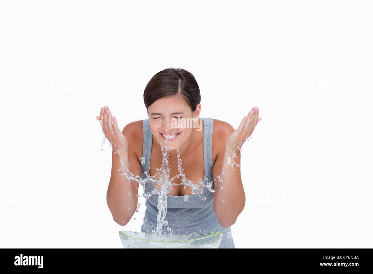 Adult splashing water hi-res stock photography and images - Alamy