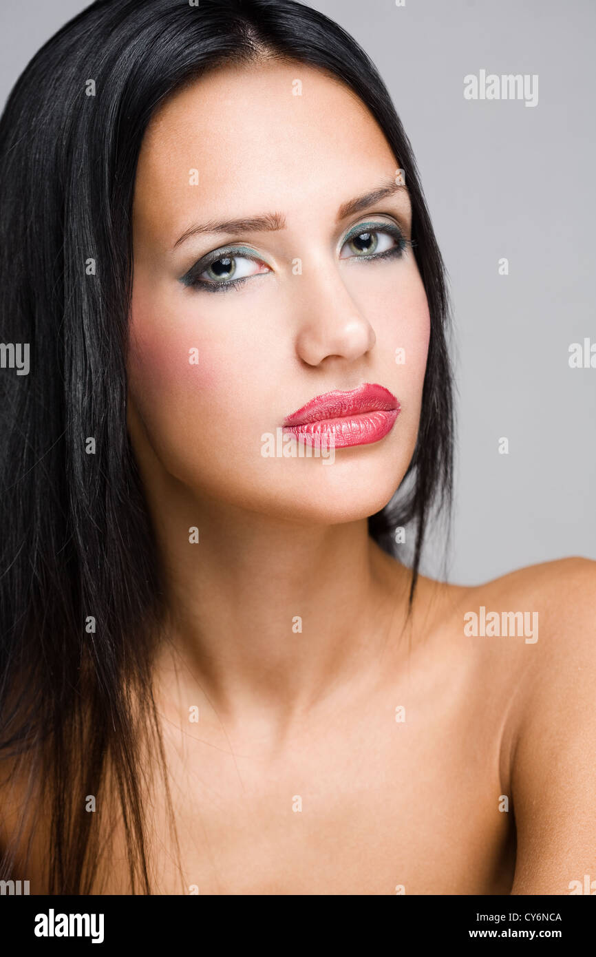 Strong makeup hi-res stock photography and images - Alamy