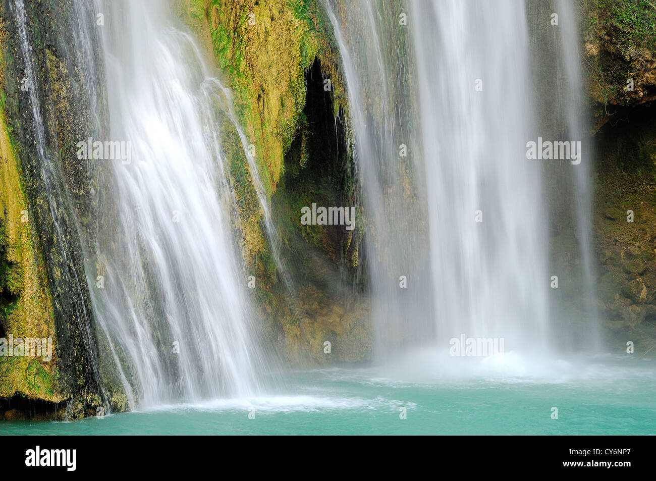 Sillans la cascade, waterfalls, provence, south france Stock Photo - Alamy