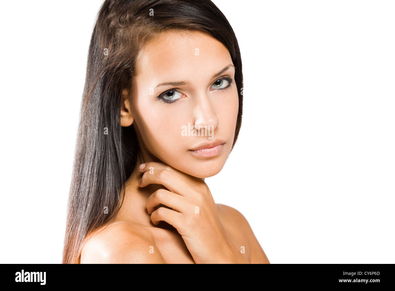 Beautiful hispanic woman tanned skin hi-res stock photography and ...