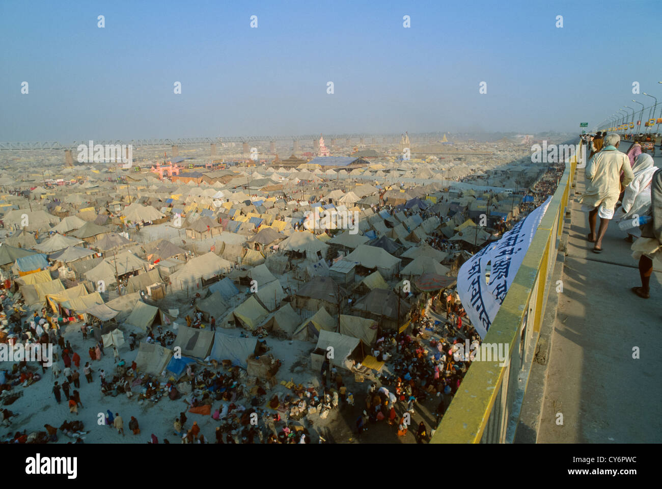 Vast tented city of the mela ground, seen from the Grand Trunk Road ...