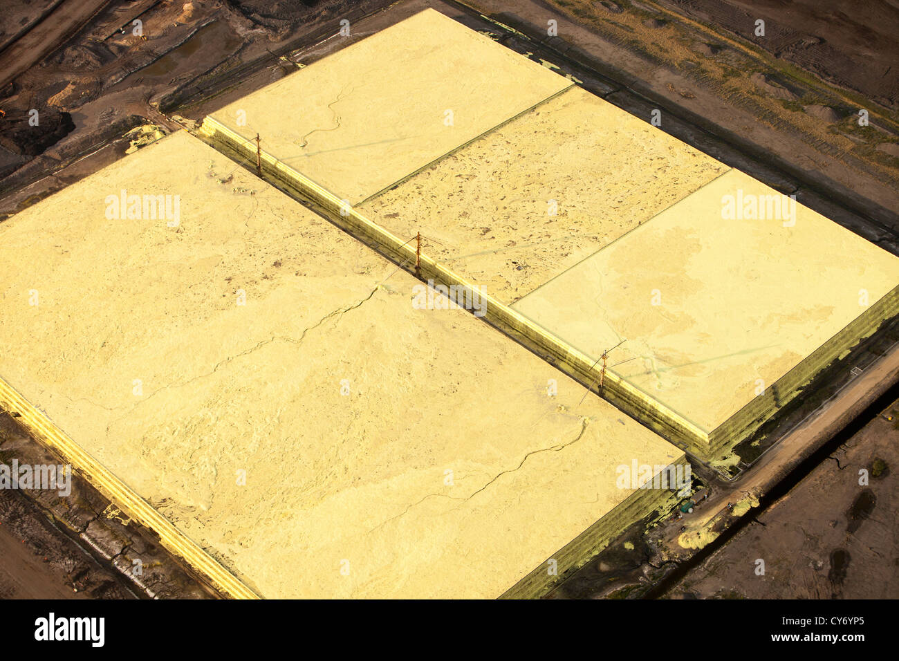 Sulpher which has to be extracted from the raw bitumen from tar sands ...