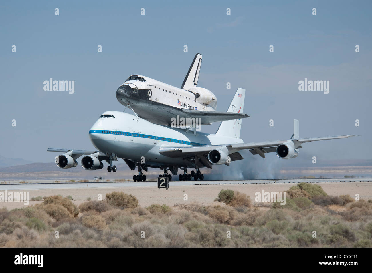 NASA's Shuttle Carrier Aircraft with the space shuttle Endeavour ...