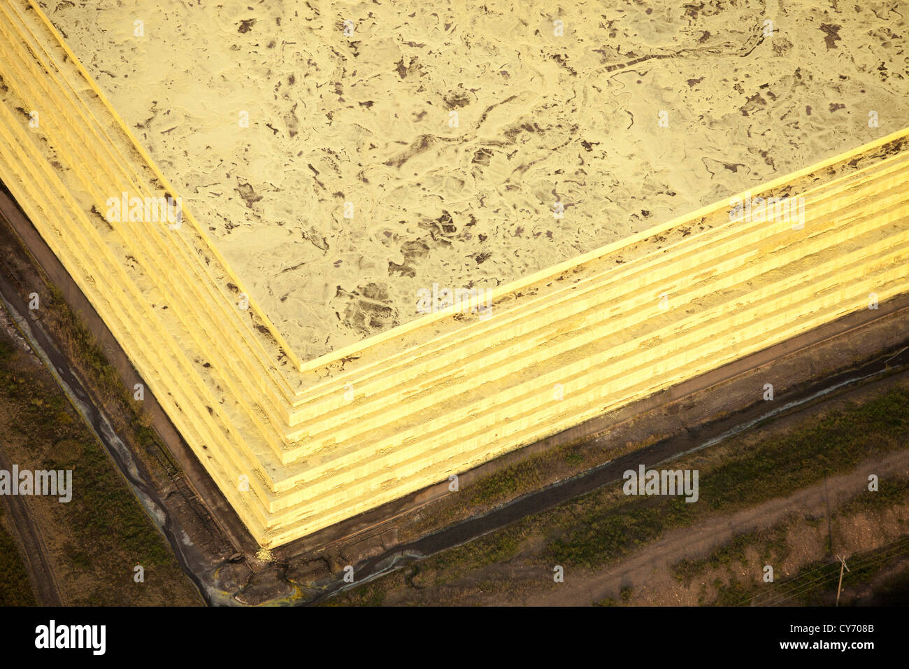 Sulpher which has to be extracted from the raw bitumen from tar sands ...