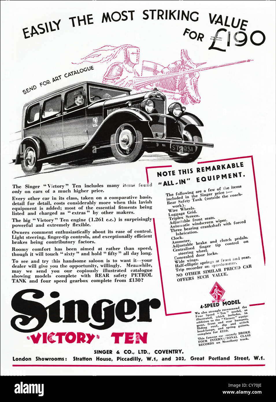 1930s advertisement uk hi-res stock photography and images - Alamy