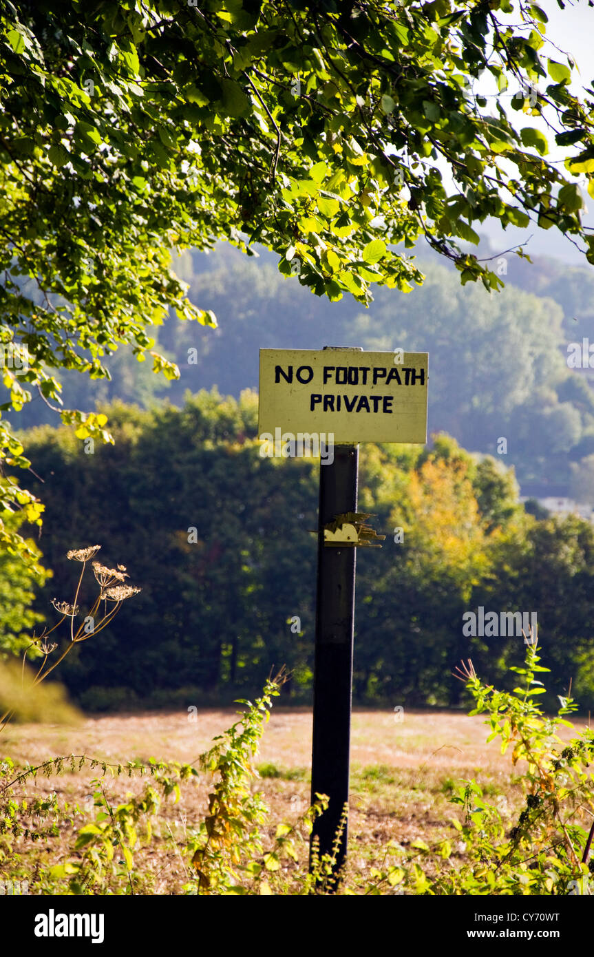 Hand written private sign hi-res stock photography and images - Alamy