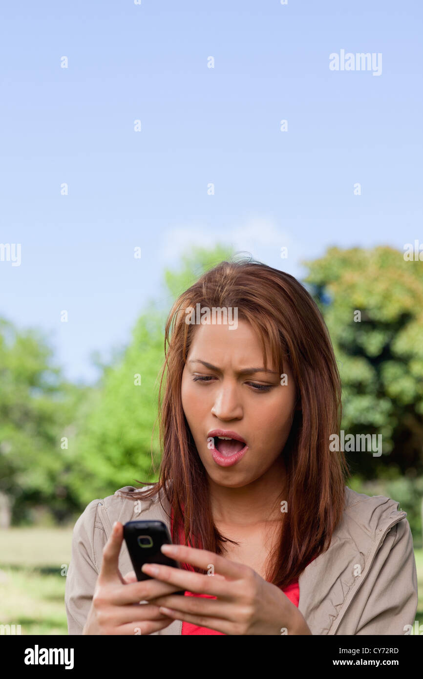 Shocked At Text Message