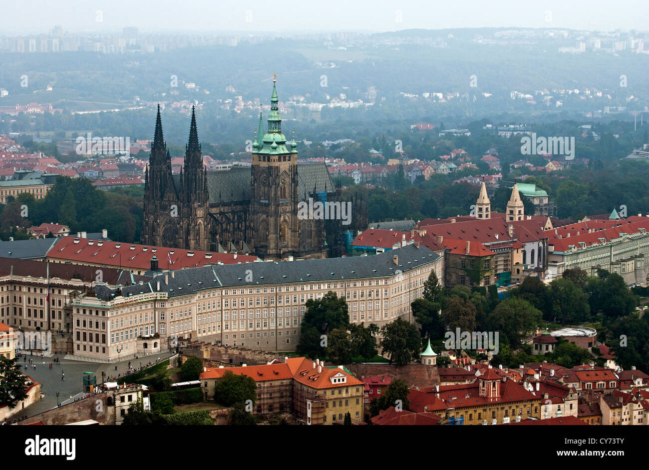 Prague castle in beautiful view, Czech republic Stock Photo - Alamy