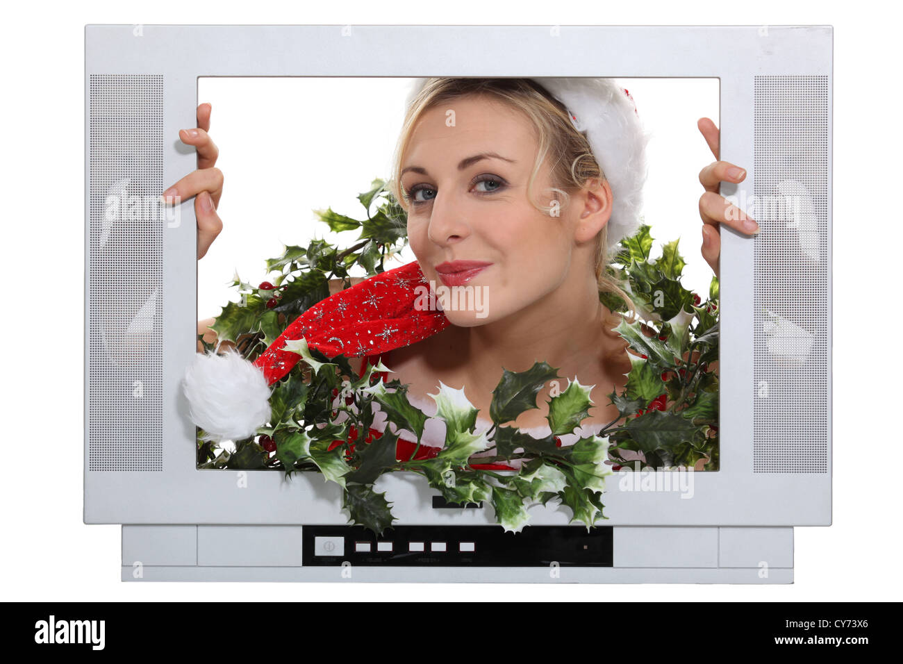 Woman holly Cut Out Stock Images & Pictures - Alamy