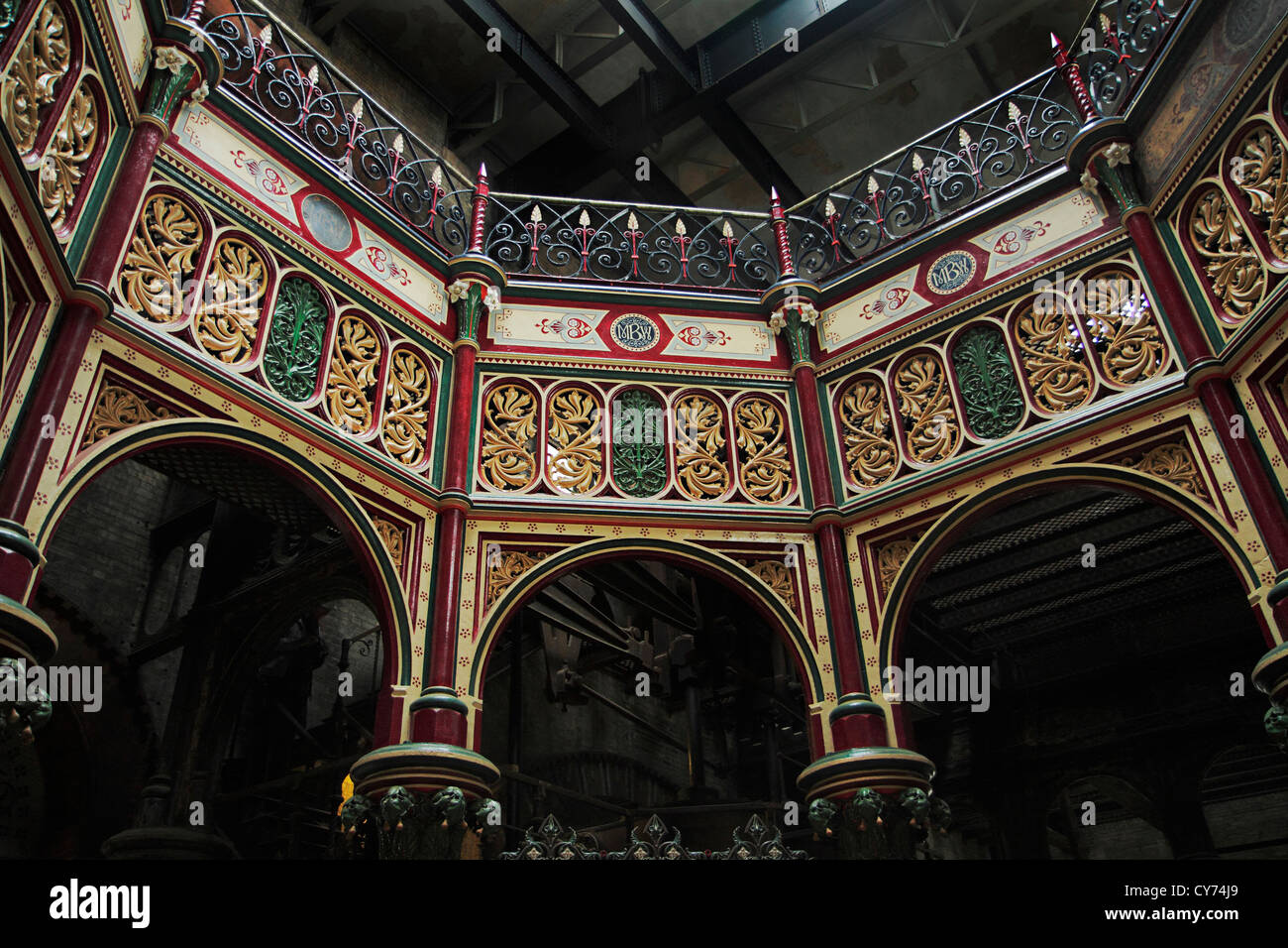 Crossness Pumping Station : Ornamental Victorian cast ironwork in the ...