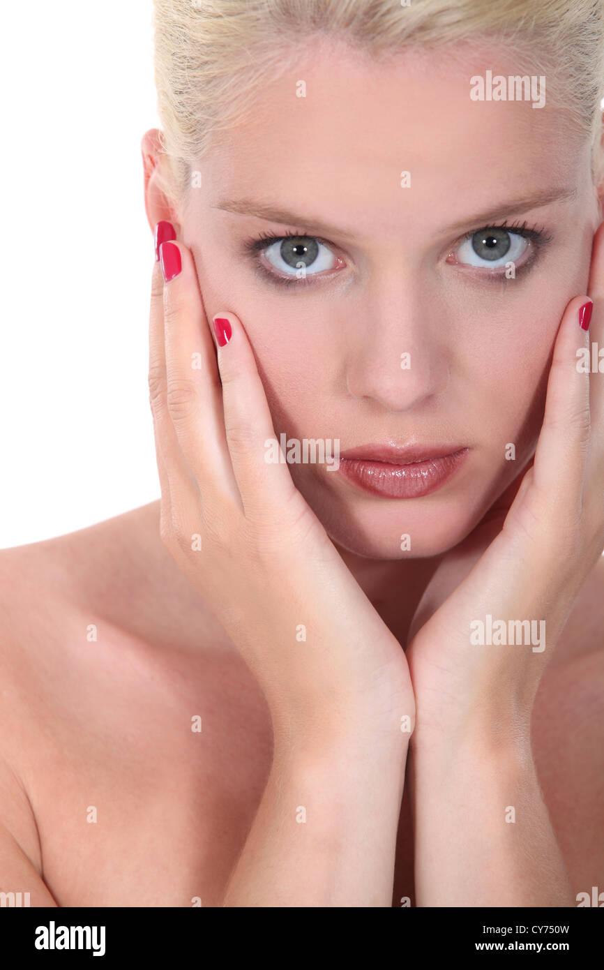 girl taking the pose Stock Photo - Alamy