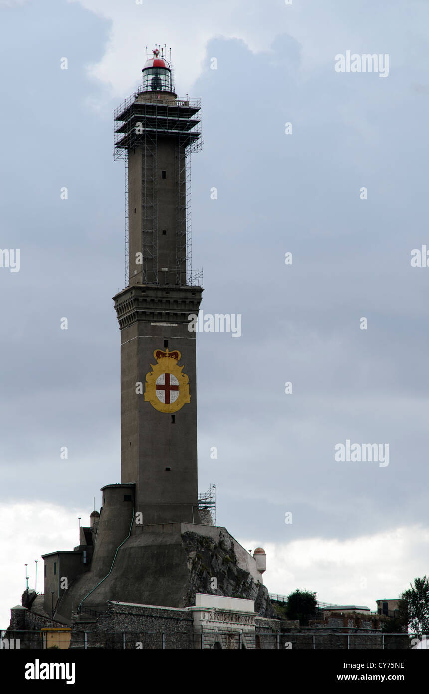 Lighthouse of Genoa called "Lanterna" - Italy Stock Photo - Alamy