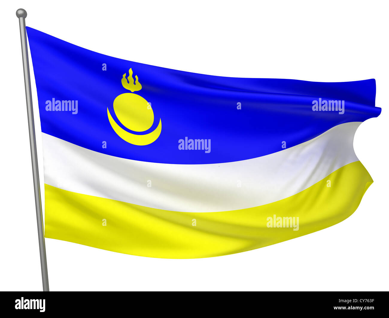 Buryatia National Flag - All Countries Collection - Isolated Image ...