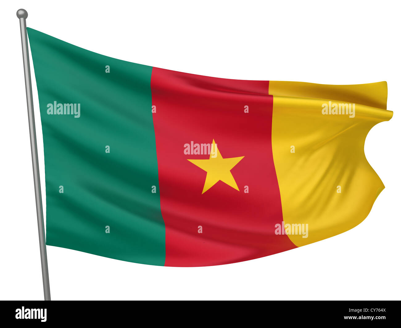 Cameroon National Flag - All Countries Collection - Isolated Image ...