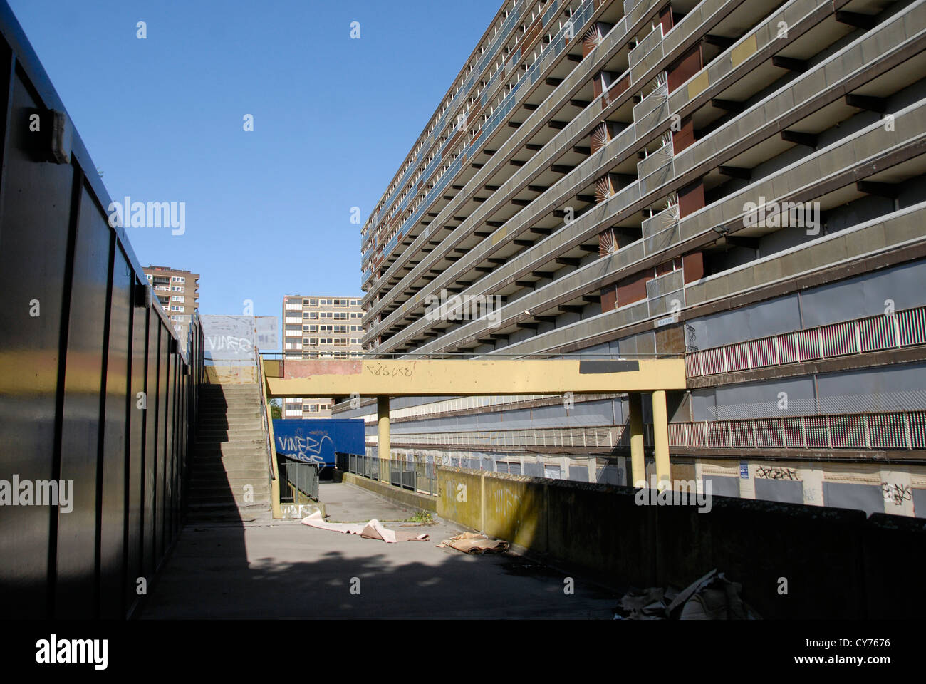 Heygate housing estate in Elephant and Castle prior to demolition. The ...