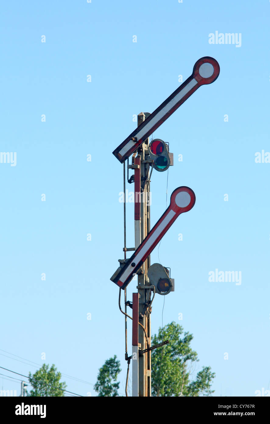 Mechanical semaphore hi-res stock photography and images - Alamy
