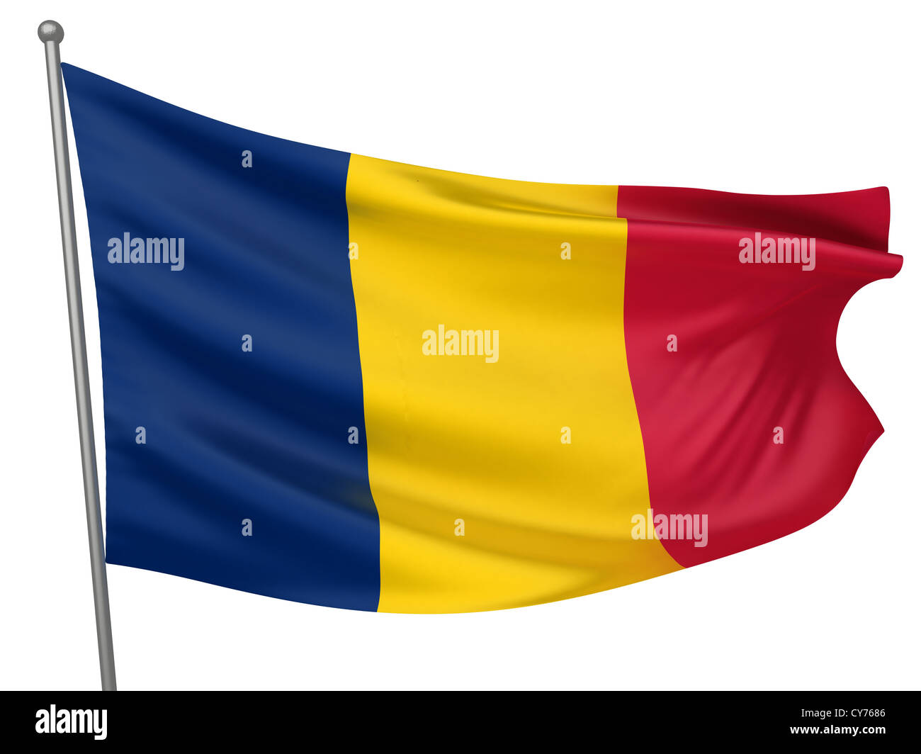 Chad National Flag - All Countries Collection - Isolated Image Stock ...