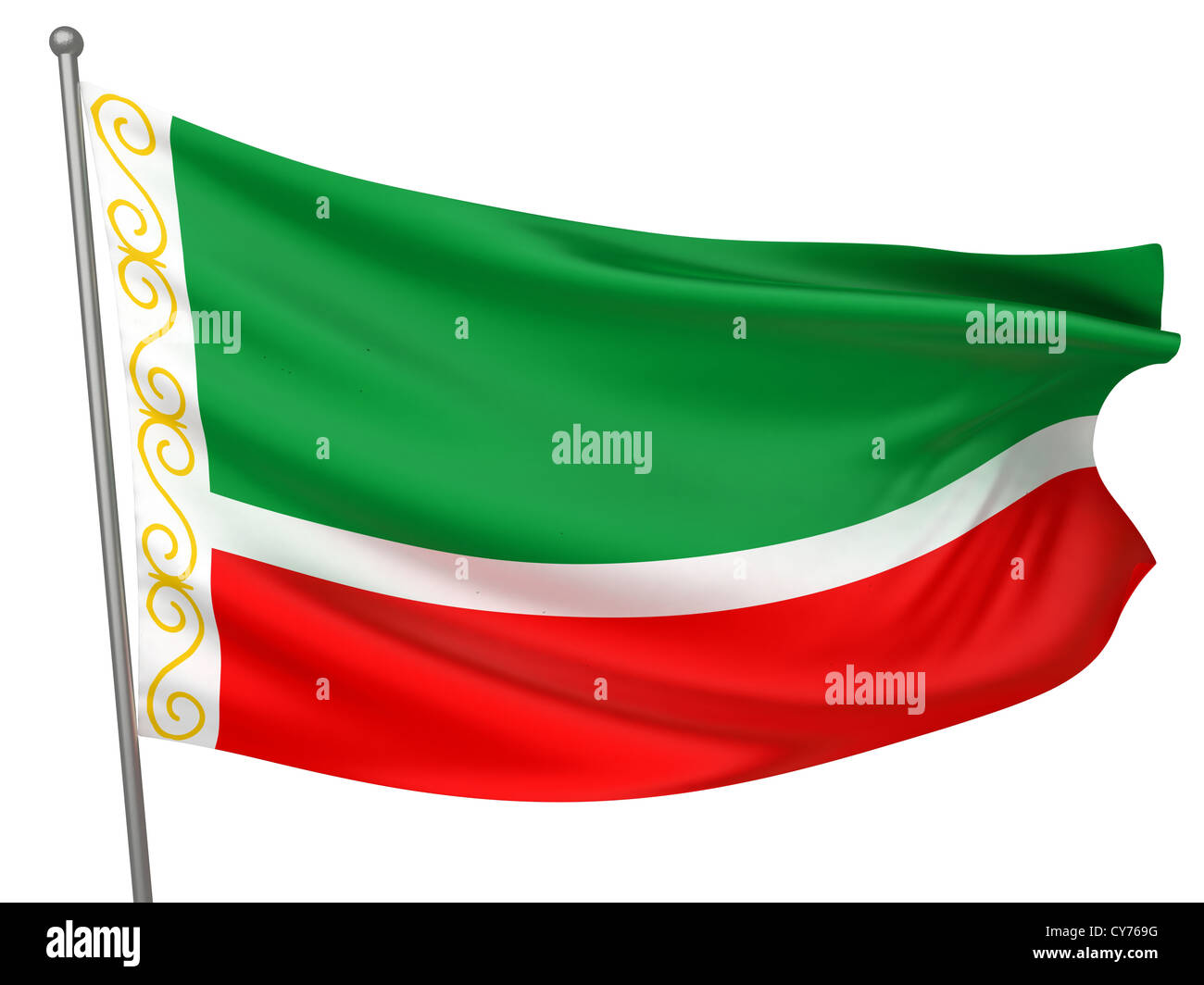 Chechen Republic National Flag - All Countries Collection - Isolated ...