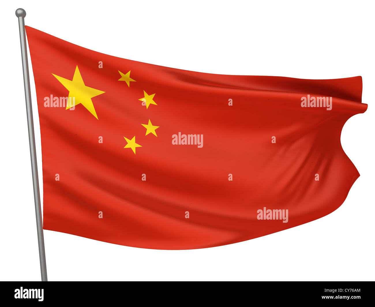 China National Flag - All Countries Collection - Isolated Image Stock ...