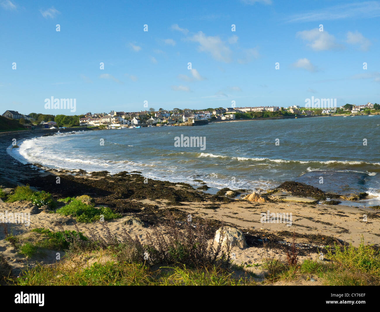Cemaes Isle of Anglesey North Wales September View of attractive ...