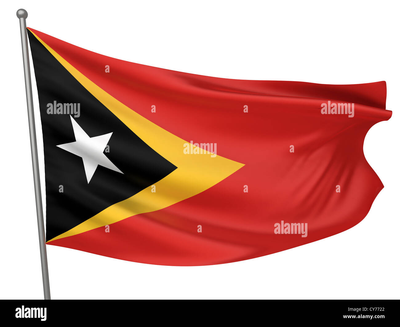 East Timor National Flag - All Countries Collection - Isolated Image ...