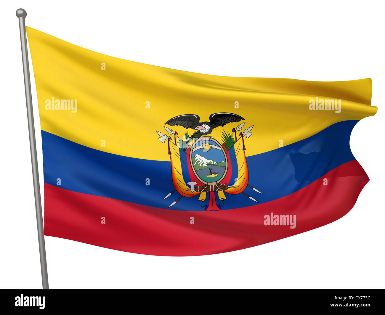 Ecuador National Flag - All Countries Collection - Isolated Image Stock ...