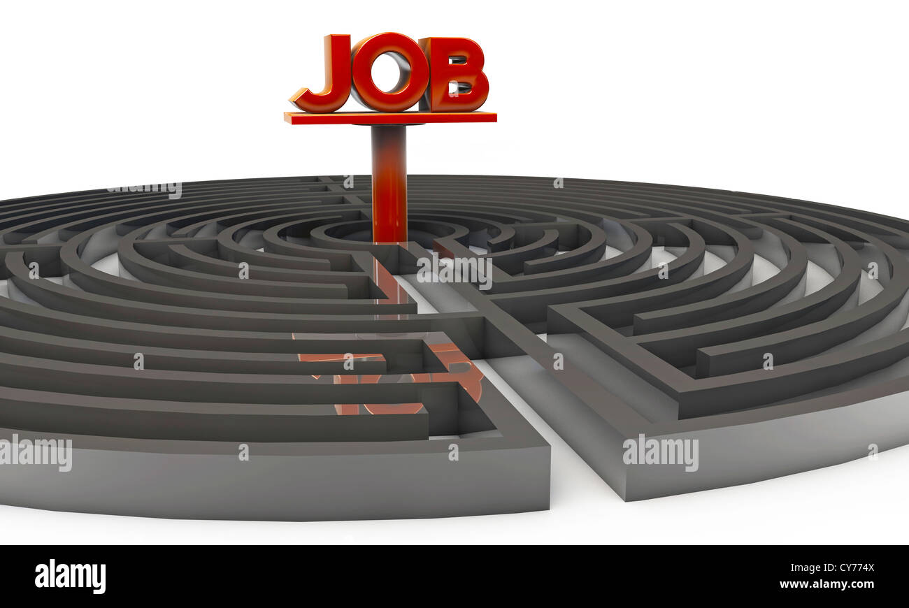 circular labyrinth isolated on white background Stock Photo - Alamy