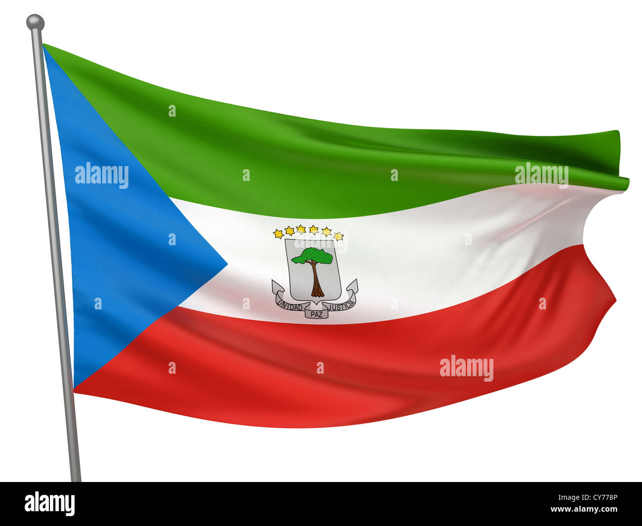 Equatorial Guinea National Flag - All Countries Collection - Isolated ...