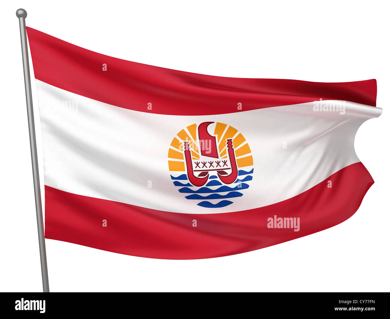 French Polynesia National Flag - All Countries Collection - Isolated ...