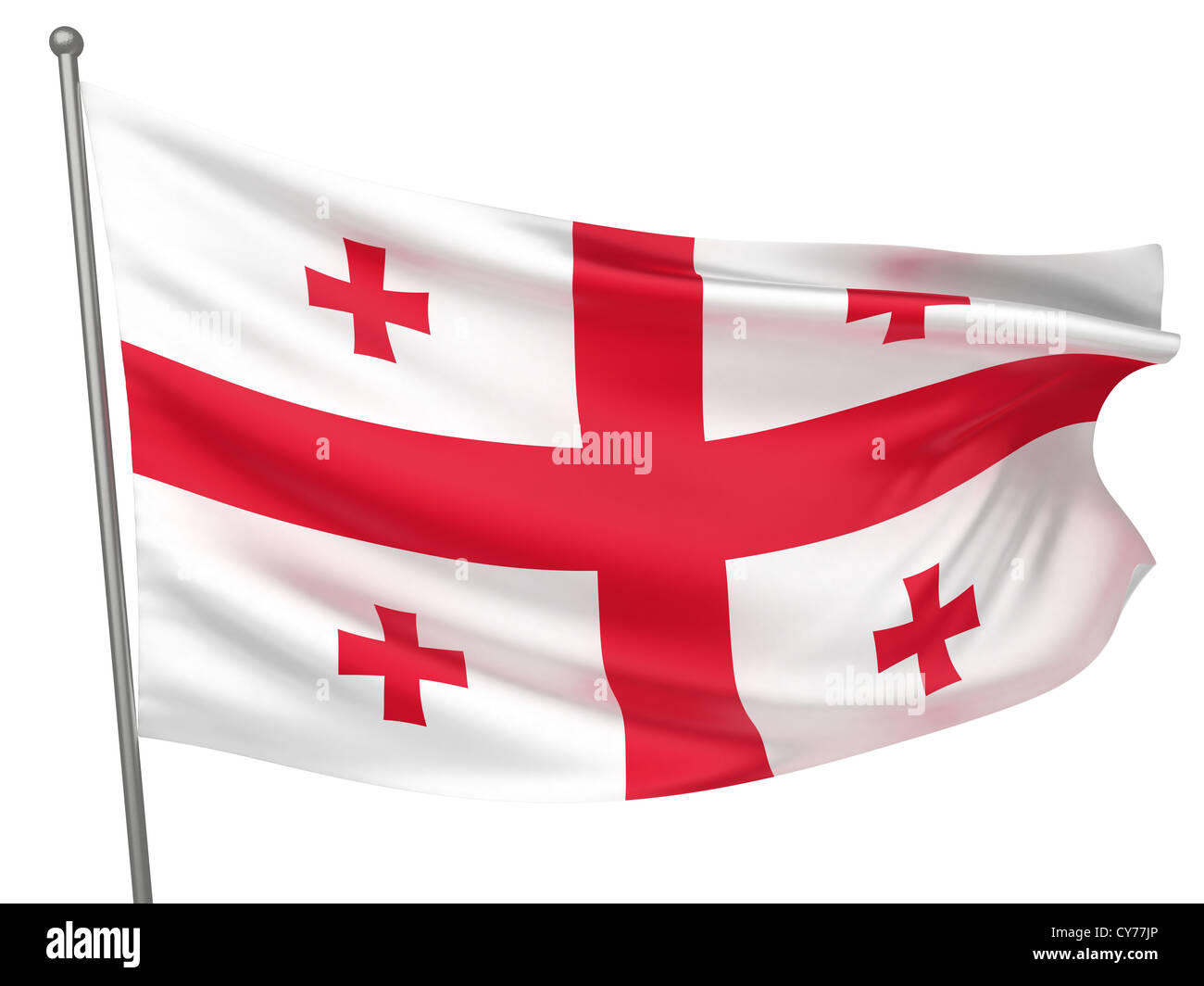 Georgia National Flag - All Countries Collection - Isolated Image Stock ...