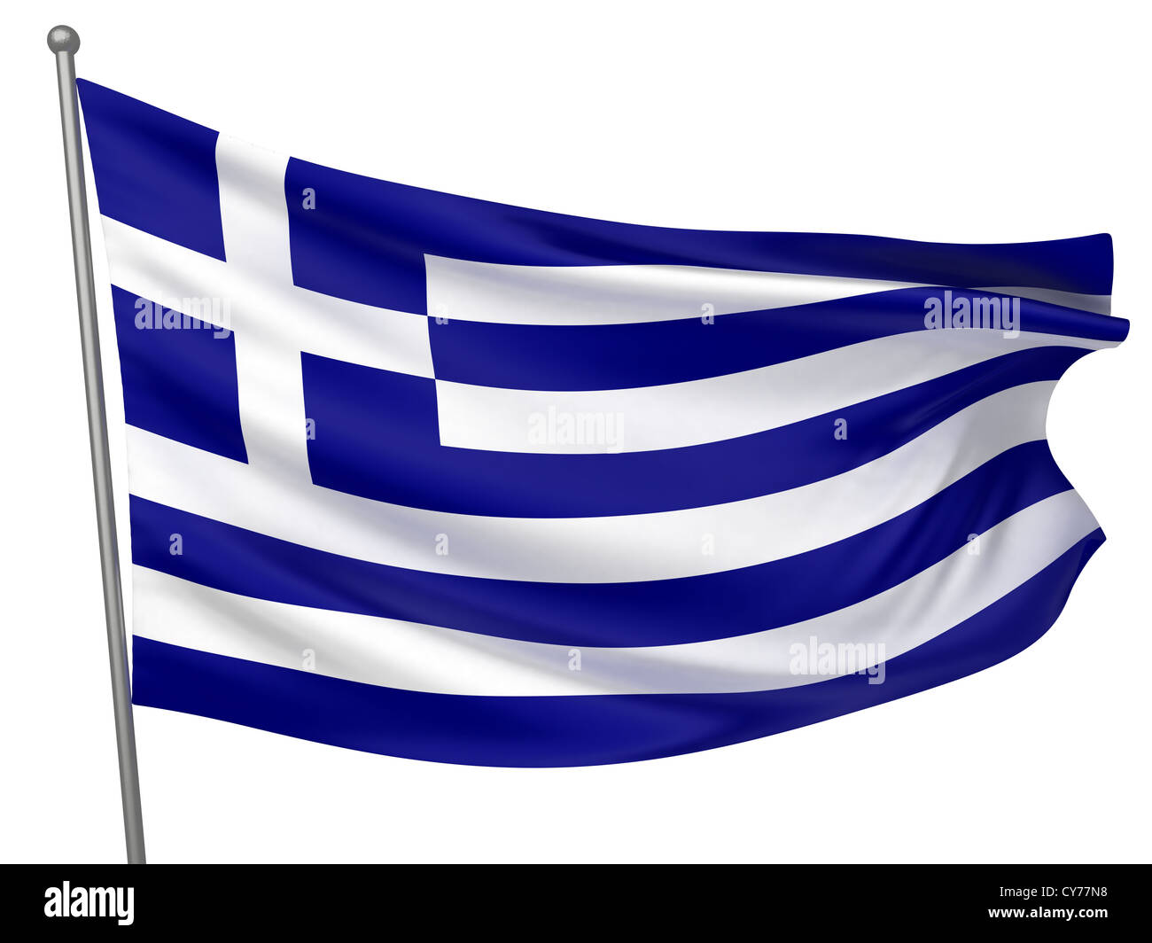 Greece flag collection hi-res stock photography and images - Alamy