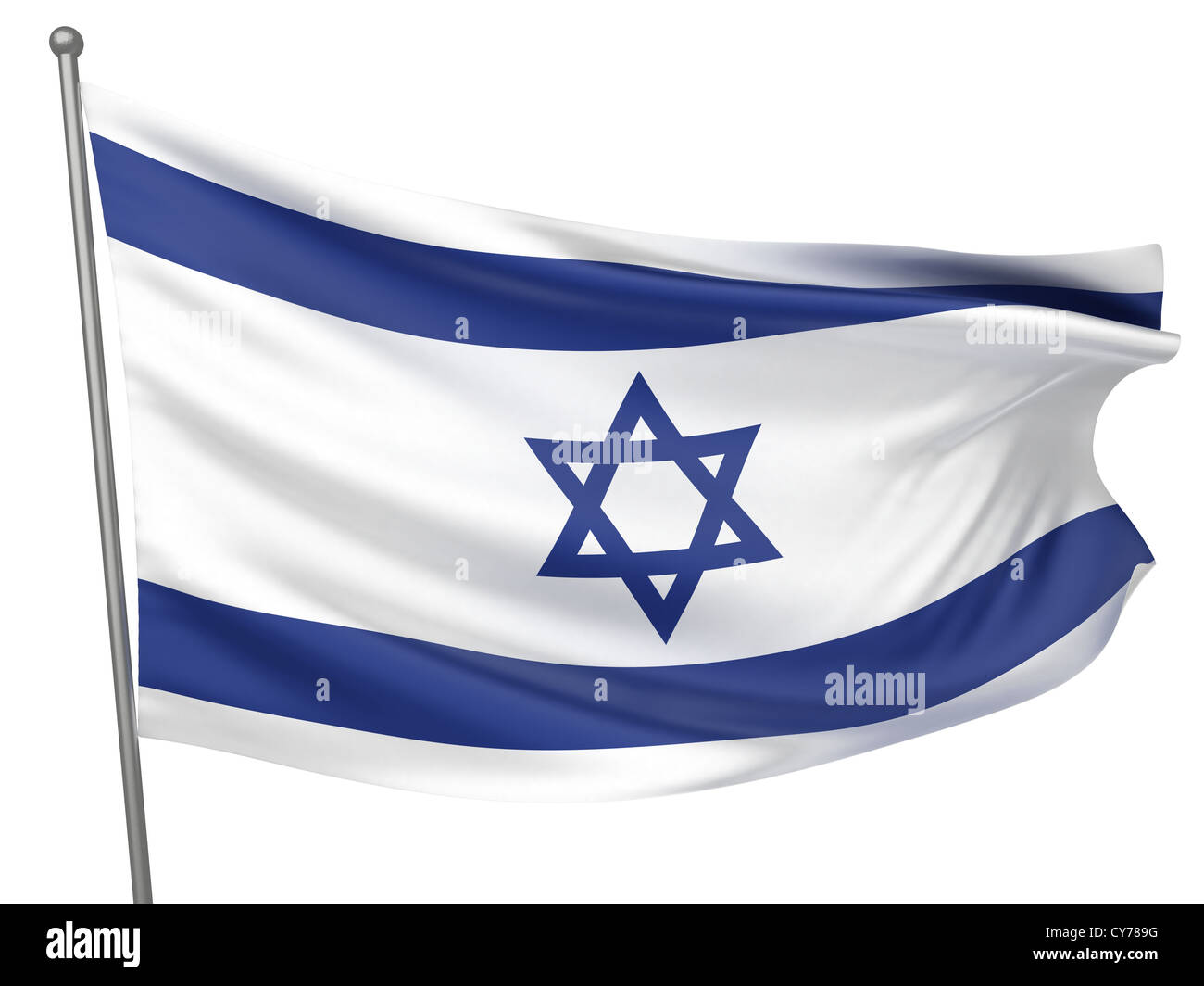 Israel National Flag - All Countries Collection - Isolated Image Stock ...