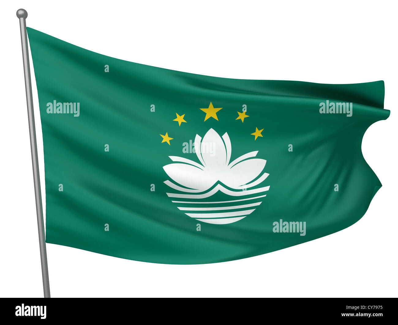 Macau National Flag - All Countries Collection - Isolated Image Stock ...
