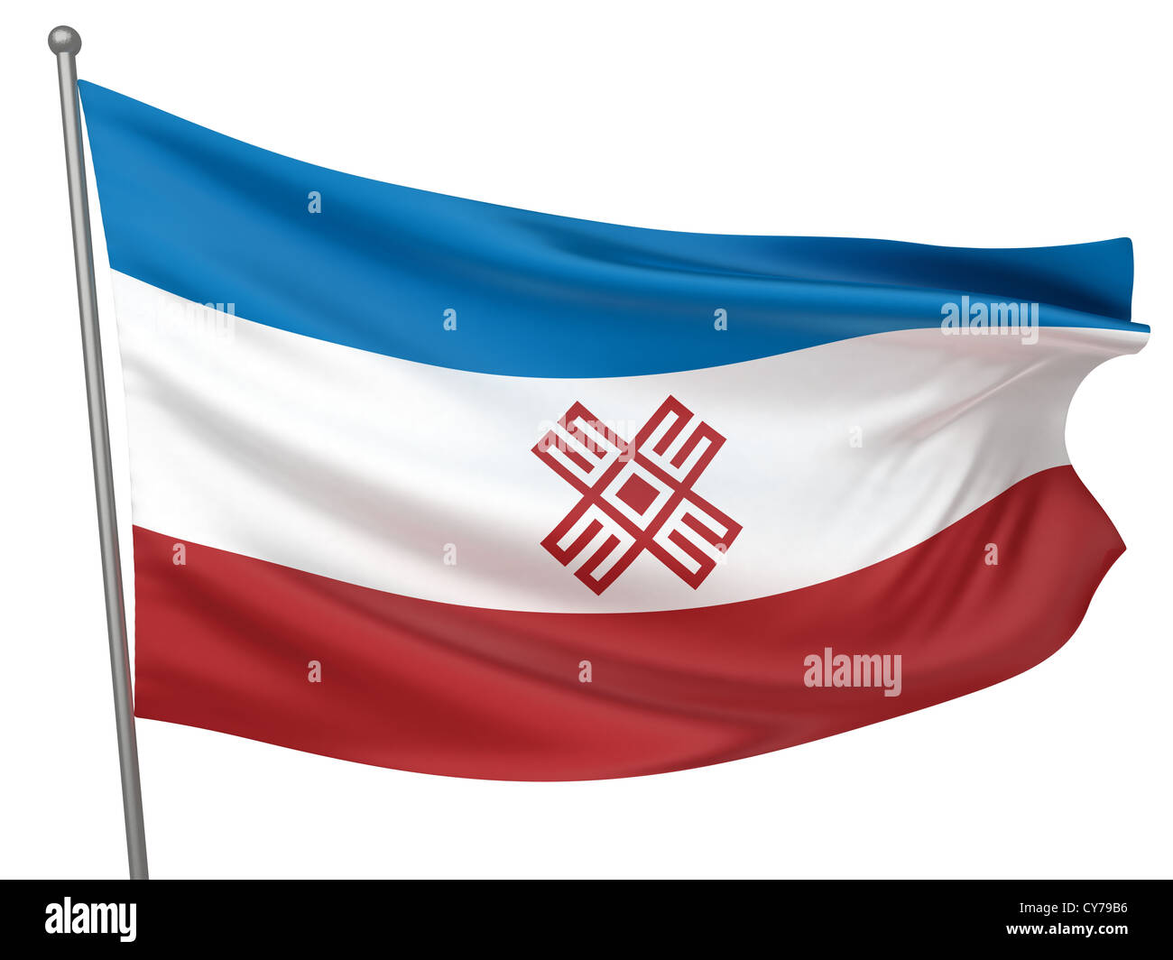 Mari El National Flag - All Countries Collection - Isolated Image Stock ...