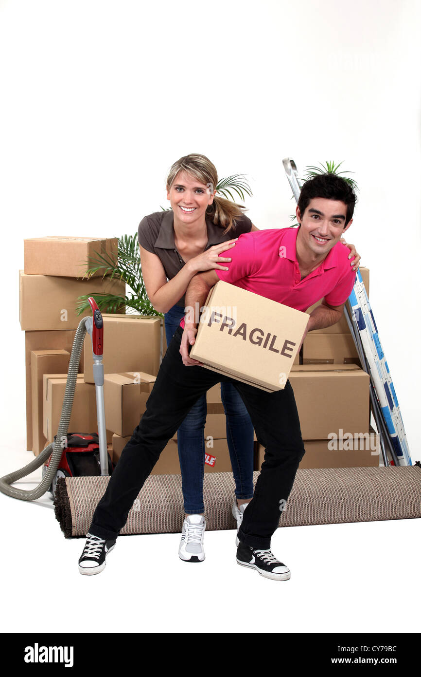 Moving house stamp hi-res stock photography and images - Alamy