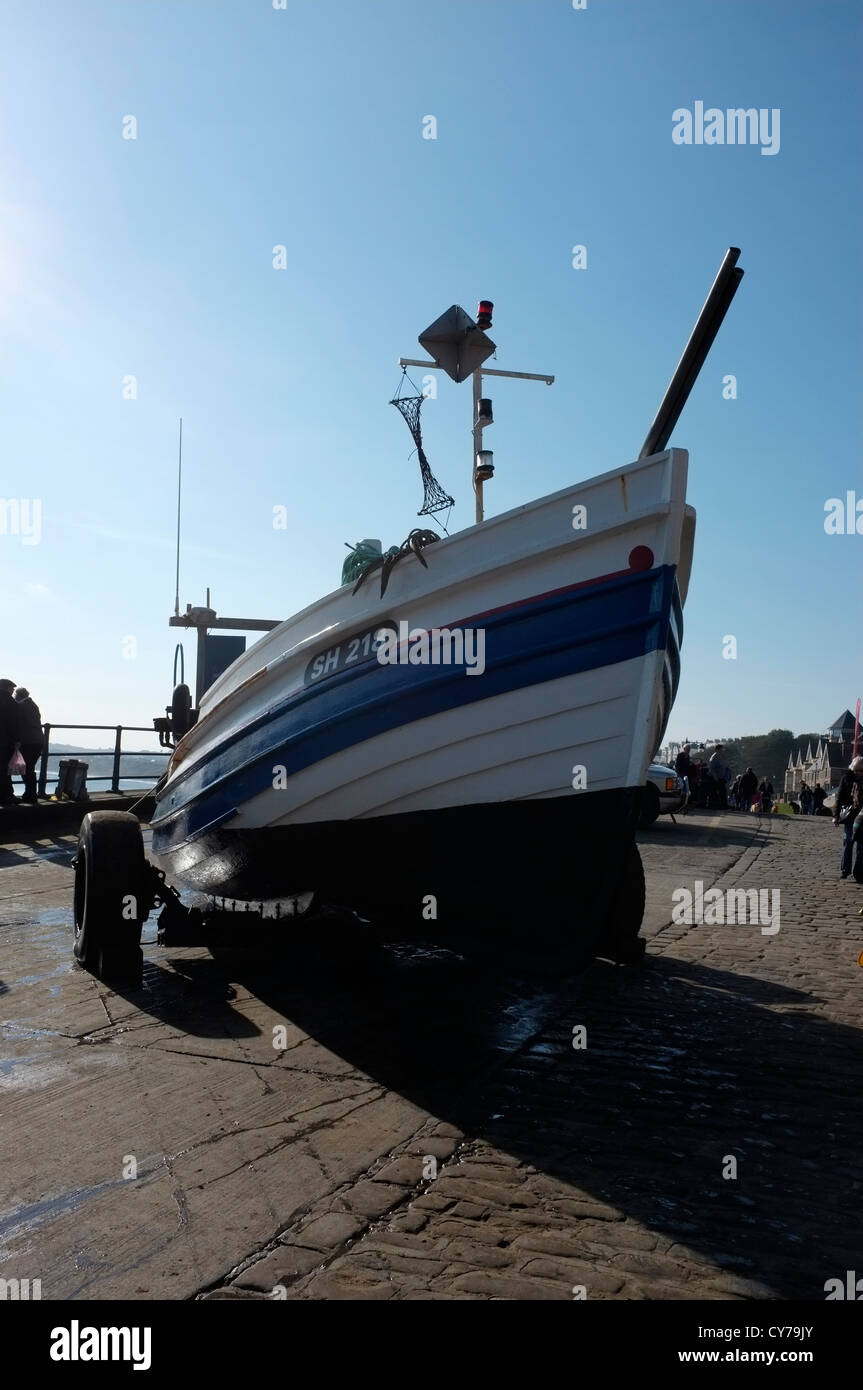 Yorkshire coble boat hi-res stock photography and images - Alamy