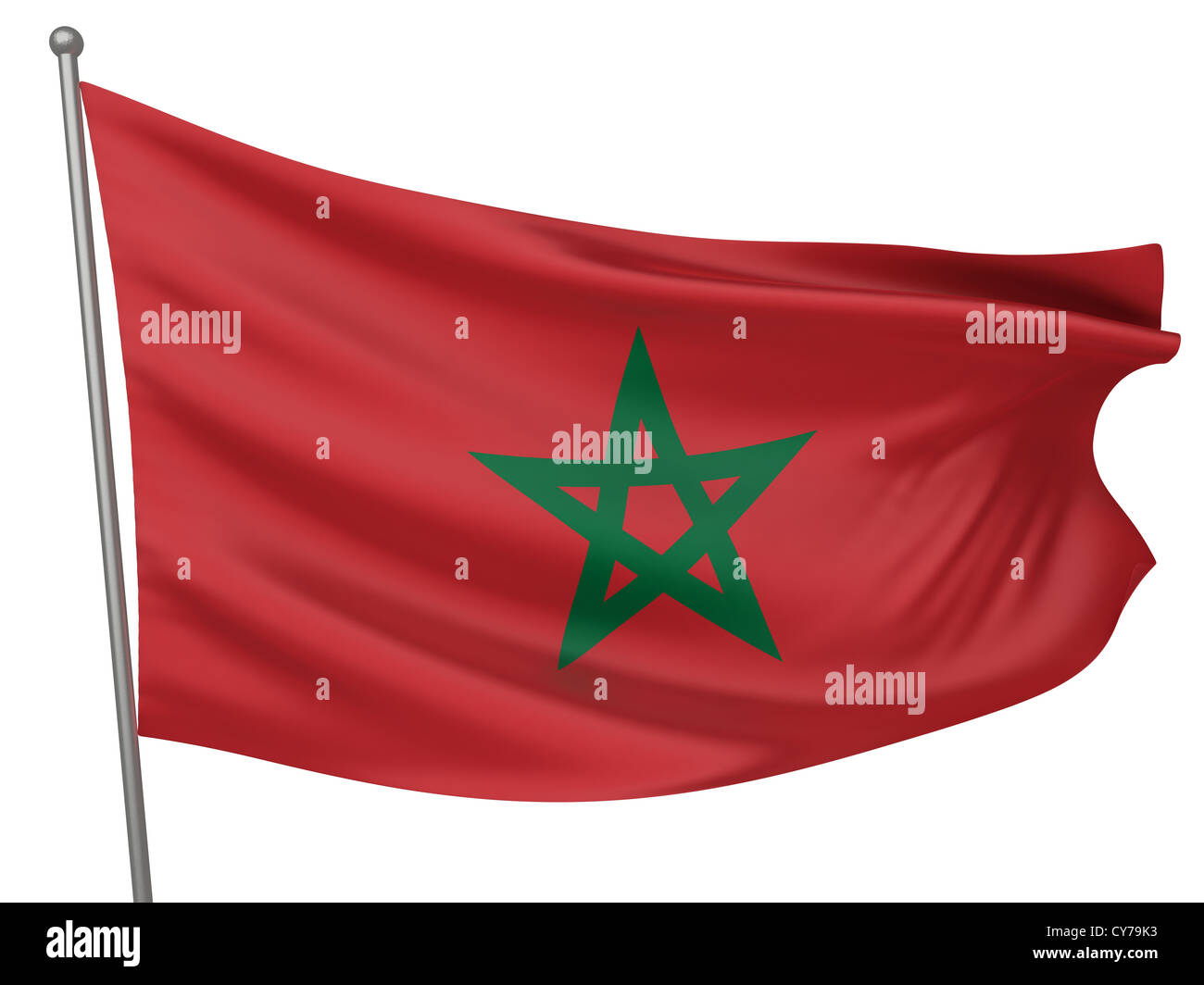 Morocco National Flag - All Countries Collection - Isolated Image Stock ...