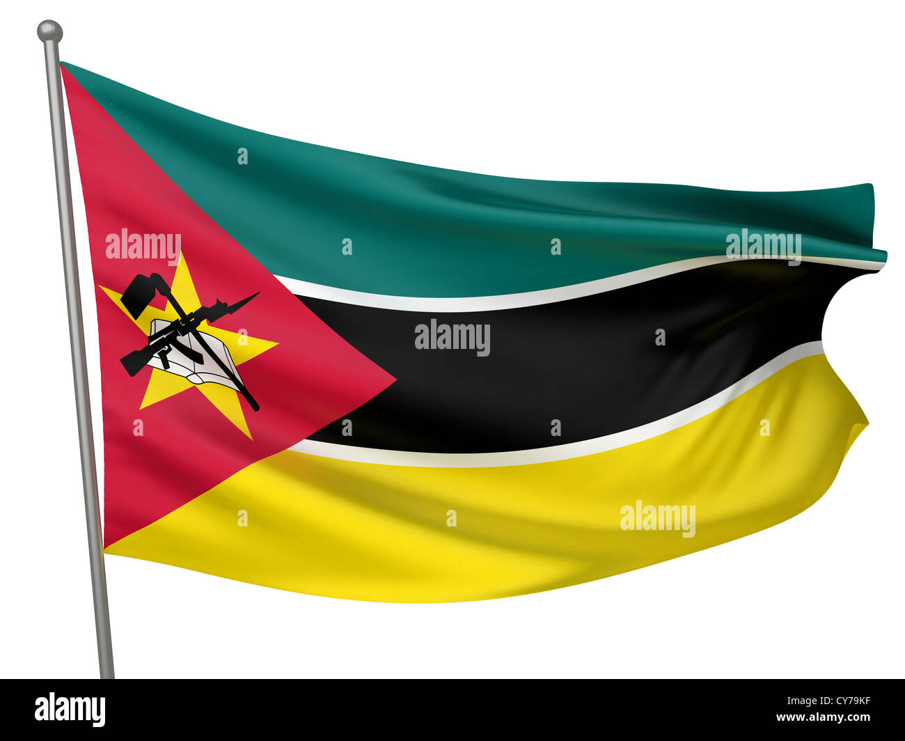 Mozambique National Flag - All Countries Collection - Isolated Image ...