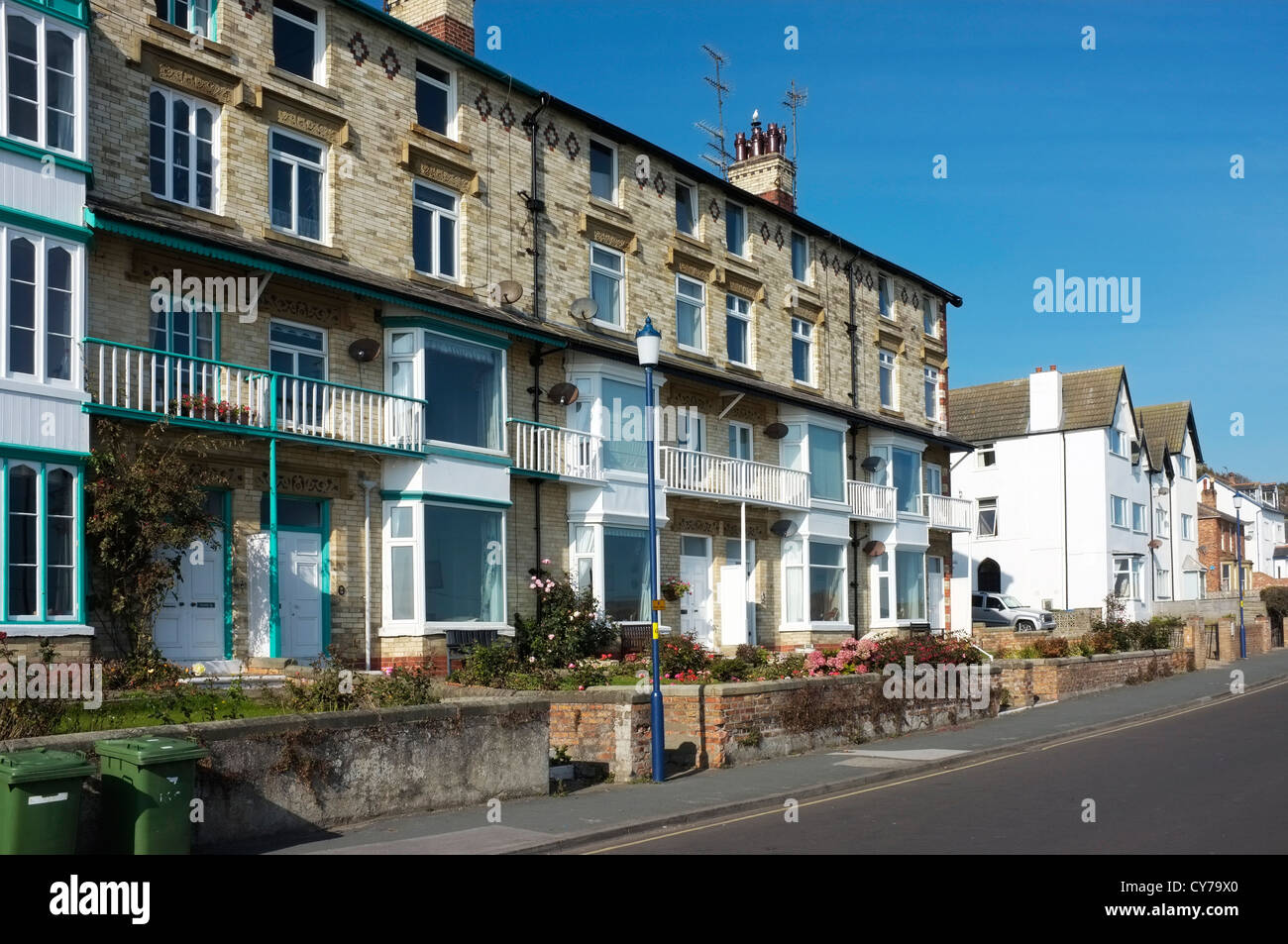 Guest houses in Filey, North Yorkshire Stock Photo - Alamy