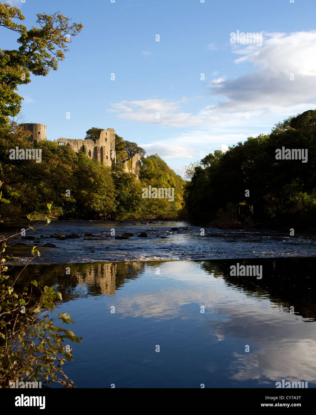 Barnard Castle in autumn Stock Photo - Alamy